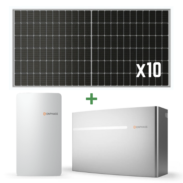 4kW DIY Solar Panel Kit w/ 10kWh Enphase Battery Backup Power