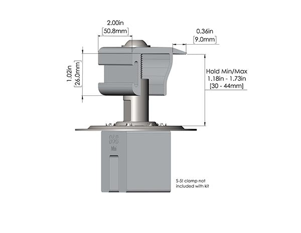 S-5!, S-5-PV Kit 2.0 Edge: Bonding and Mounting Mid-Clamp