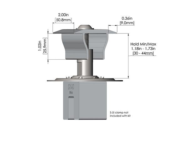 S-5!, S-5-PV Kit 2.0 Mid: Bonding and Mounting Mid-Clamp