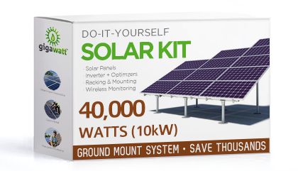 40kW Ground Mount Solar Panel Kit | GoGreenSolar